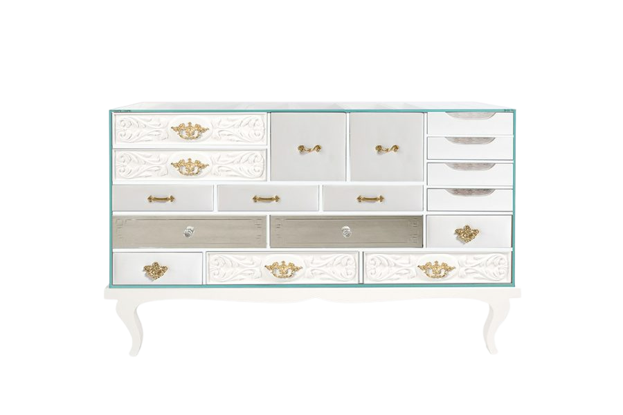 Soho White Side Board
